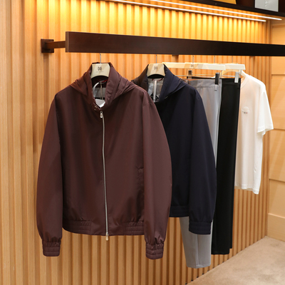 意式奢华2025早秋新款男士高端简约轻熟风户外休闲夹克外套潮1315