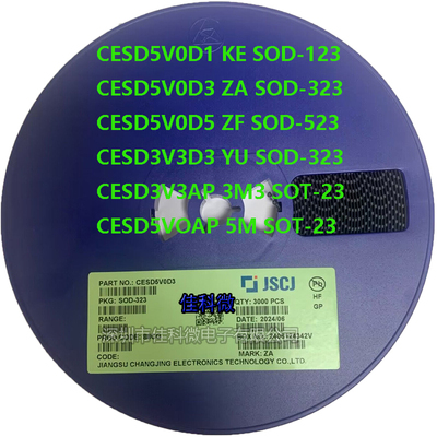 原装长电 CESD5V0D1/3/5 KE/ZA/ZF CESD3V3D3/AP 5V0AP YU/3M3/5M