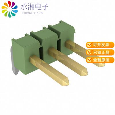 正品826631-3原装CONN HEADER R/A 3POS 2.54MM