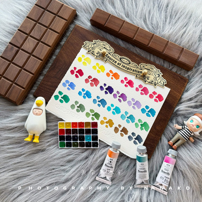 水彩分装蜂鸟官配24色美利蓝