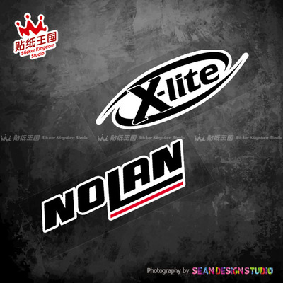 意大利 Nolan X-Lite 摩托车车贴 头盔标志贴纸  防水反光贴花 09