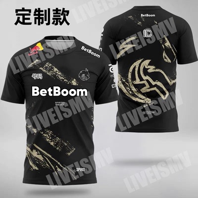 TeamSpirit队服DONK同款绿龙major电竞服CSGO圆领短袖T恤可定制ID