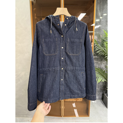 外D！连帽牛仔夹克外套