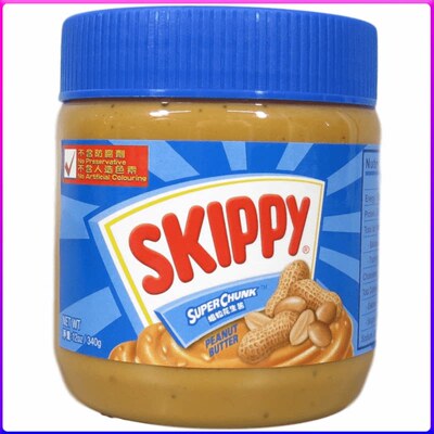 skippy港版粗粒夹心340g薄饼