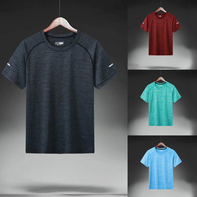 吸汗速干衣跑步阳离子短袖t