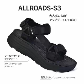 外贸柜子15400日元 厚底运动凉鞋缓震足弓支撑ALLROADS沙滩鞋子