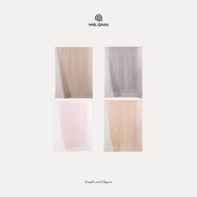 Q姐 法式“梦幻”朦胧感桑蚕丝闪金披肩丝巾 53S897