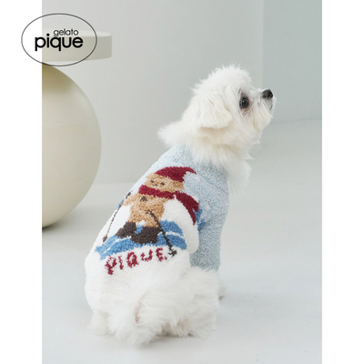 gelato pique25秋冬新品猫狗衣服半边绒滑雪小熊宠物服PAGG255585
