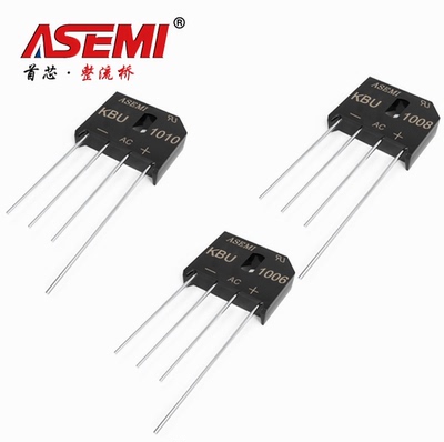 KBU1010 ASEMI品牌 首芯 整流桥 KBU1006/1008 插件扁桥 原装现货