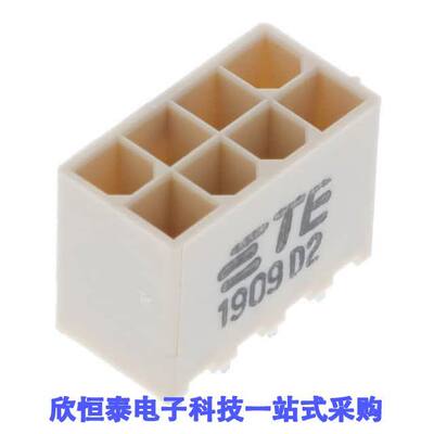 4-1775099-2连接器 《 CONN RCPT 8POS 0.165 TIN PCB    》