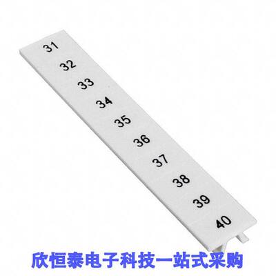0808820:0031连接器 《 ZA【 STRIP 10-SECTION WHITE    》
