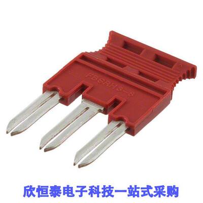 3033803连接器 《 JUMPER TERM BLK 3POS FLAT PIN    》