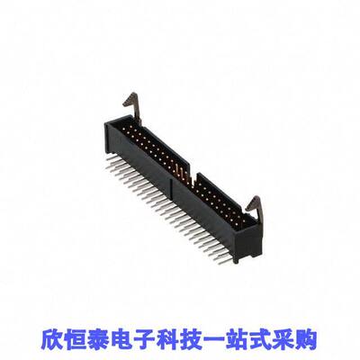1-1761609-5连接器 《 CONN HEADER R/A 50POS 2.54MM    》