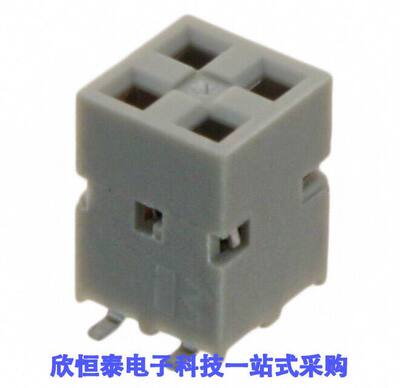 89898-302LF连接器 《 CONN RCPT 4POS 0.1 GOLD SMD    》