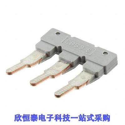 3118148连接器 《 JUMPER TERM BLK 3POS FLAT PIN    》