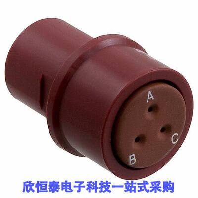 SJS820200连接器 《 CONN RCPT HSNG MALE 3POS INLINE    》