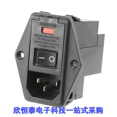 5-6609929-0连接器 《 PWR ENT MOD RCPT IEC320-C14 PNL    》