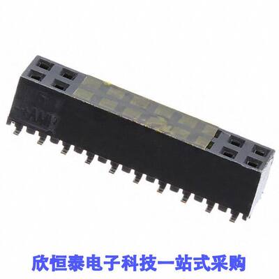 2-1734516-0连接器 《 CONN RCPT 20POS 0.079 GOLD SMD    》