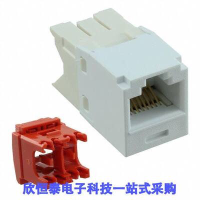 CJ5E88TGWH连接器 《 CATEGORY 5E, RJ45, 8-POSITION, 8    》