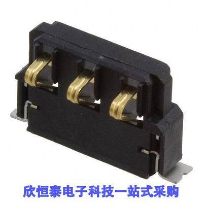 1827928-1连接器 《 CONN SPRING BATTERY 3POS R/A SMD    》