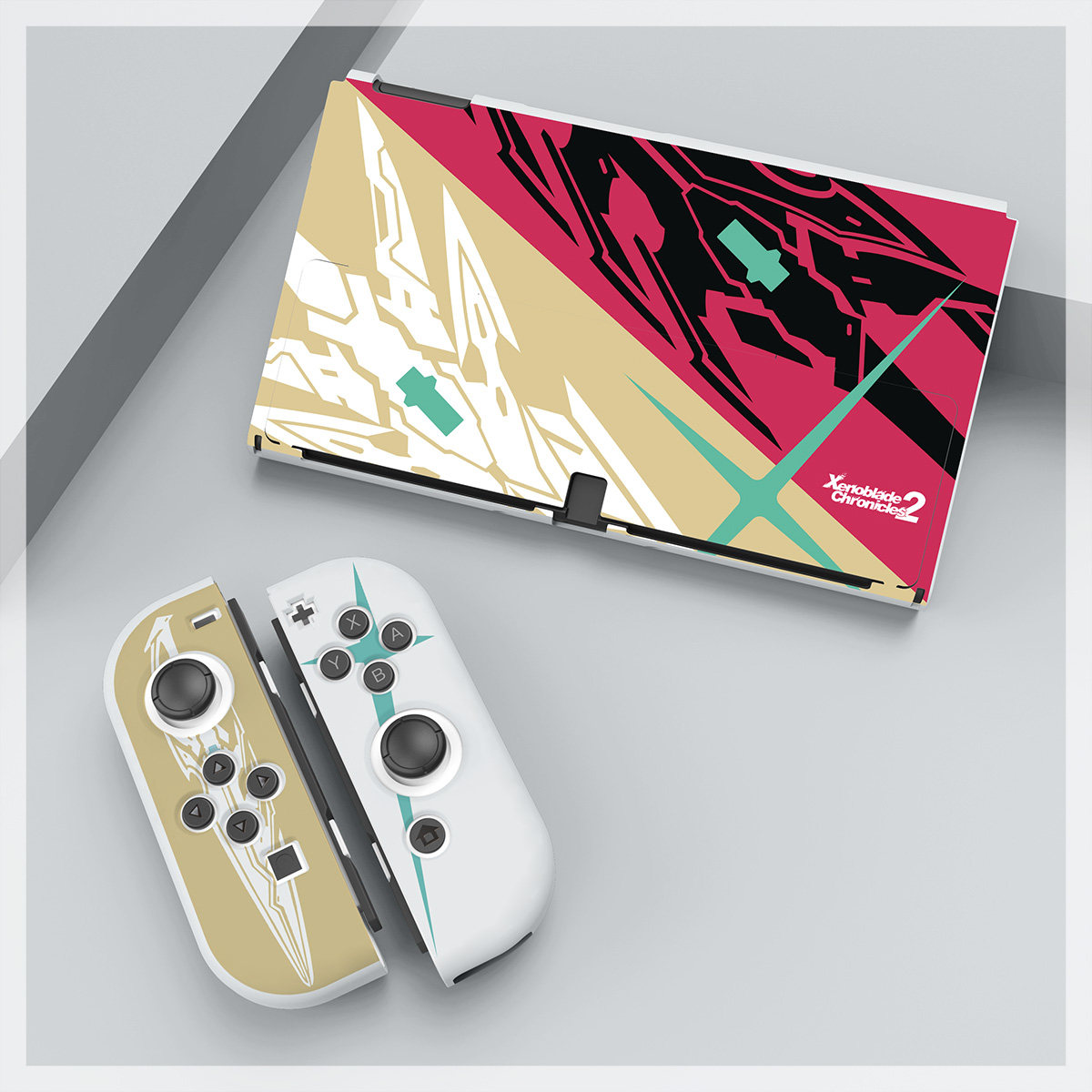 任天堂一代switch oled保护壳硬壳手柄套switch2保护套薄异度之刃