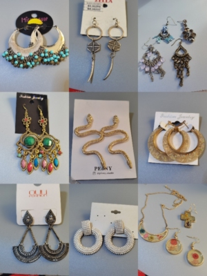 欧美外贸孤品复古女百搭民族风耳环耳坠耳挂耳骨默认微瑕11092