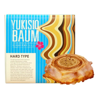 新品日本 冲绳特产 限定名菓宫古岛雪盐年轮蛋糕威化奶油盒装