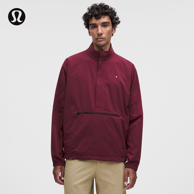 Packable Ripstop男士高尔夫自收纳半拉链衫丨lululemon丨LM3GPYS