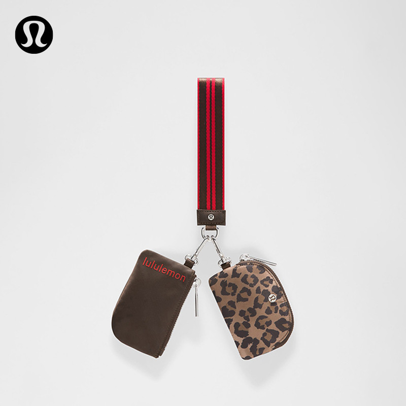 Dual Pouch 女士腕包 *豹纹款丨lululemon丨LW9GAZS