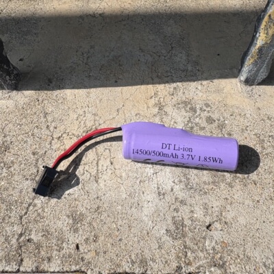 通用配件遥控车特技车玩具车翻滚车1节充电电池14500/500Mah 3.7V