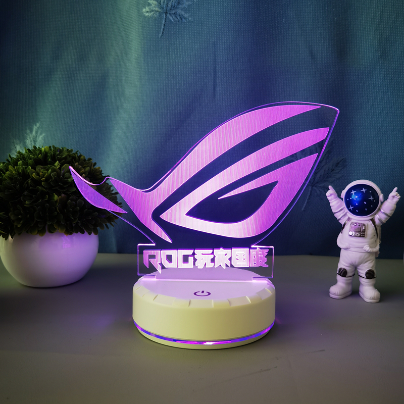 灯电脑桌ROG游戏手柄面礼物氛围灯装饰小夜灯电竞PS机箱摆件图标5_虎窝淘