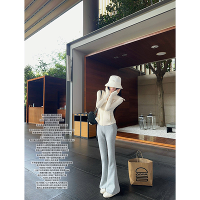 JAMAIS VU【穿上爱上】标杆舒适区 垂坠凉 高腰超自然微喇 休闲裤