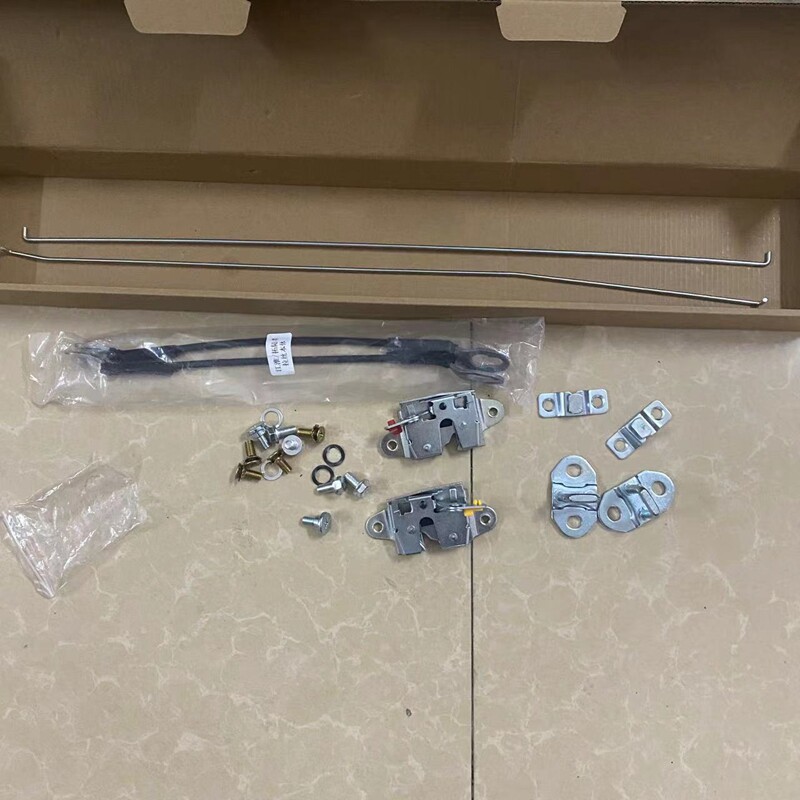 适用江淮帅铃T6T8皮卡尾门锁总成货厢后门锁货箱挡板锁原厂配套