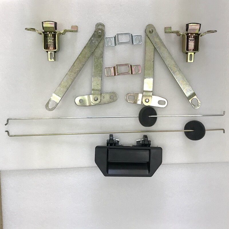 东风锐骐P27郑州皮卡D22货箱锁后货厢锁机构后挡板锁尾门锁合金拉