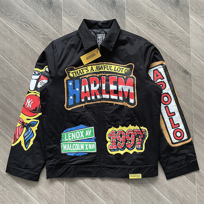 That's A Awful Lot of Cough Syrup 潮流美式印花翻领夹克外套