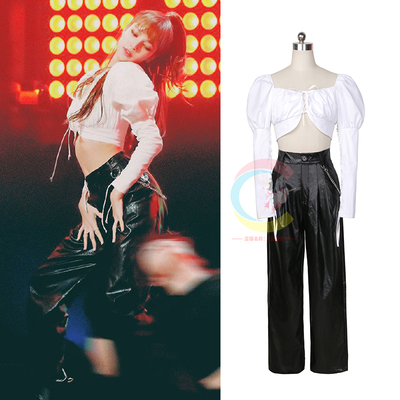 青春爵士舞女团舞表演服套装