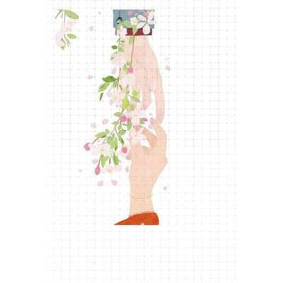 gykp4593妇女节通用卡片贺卡折卡迷你折卡小卡片空白卡片可手写