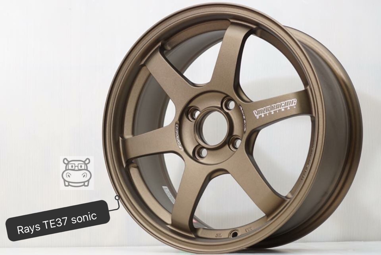 正品RAYS TE37 SONIC飞度GK5改装轮毂15寸16寸轻量化锻造轮圈_虎窝淘