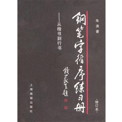 【正版书】 钢笔字循序练习册--从楷书到行书 朱涛 著 上海画报出版社