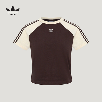 adidas阿迪达斯三叶草2026夏季女Baby T 恤街头风运动短袖 KU4767