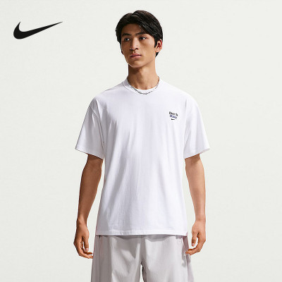 耐克NIKE男T恤夏新款宽松圆领短袖上衣针织衫男子短袖 JF3279-100