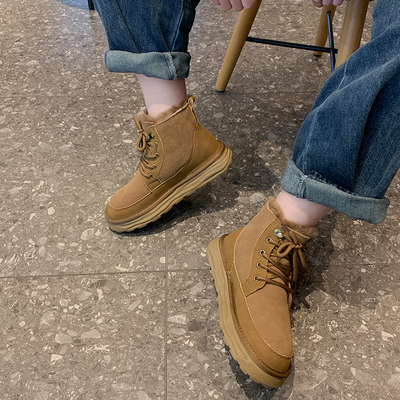 TGG团呱呱雪地靴男款新款U棉鞋