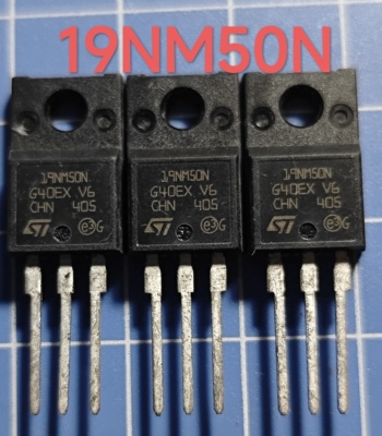 STF19NM50N TO220  19NM50N N通道 500V 14A 30W 三极管 铁封