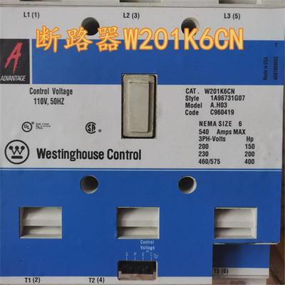 议价美国进口西屋westinghouse断路器W201K6CN现货询价