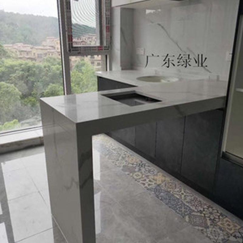 热销云浮石材无机预制水磨石供应污台面板墙面板地面板大批量制厂
