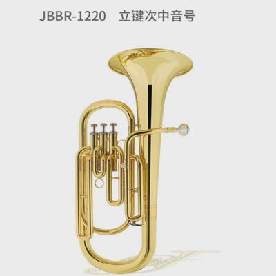津宝立键次中音号降b调巴立东铜管乐JBBR-1220小抱号