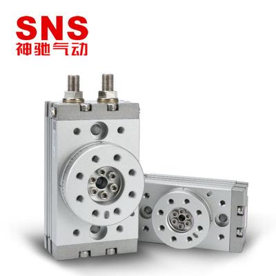 sns气缸摆动回转神驰90度旋转气缸190度小型气动msqb10a20a50可调