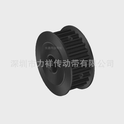 同步带轮s8m40齿钢a黑宽齿32/42内孔127141516171928齿形带同步轮