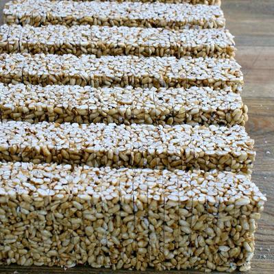 浙江特产小吃传统手工米花糖冻米糖 炒米糖 爆米花糖 老式米花糖