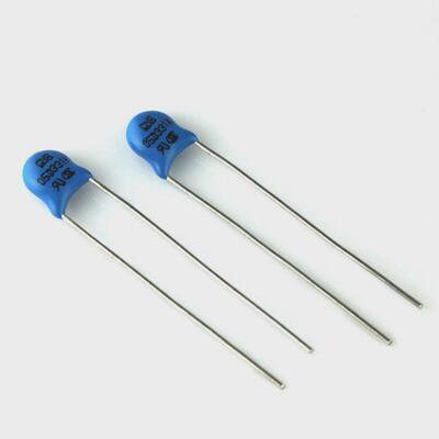 蓝色压敏电阻5d331k压敏电阻径5mm响应速度快5d-331kzov片